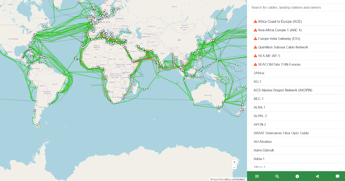 Submarine Cable Map